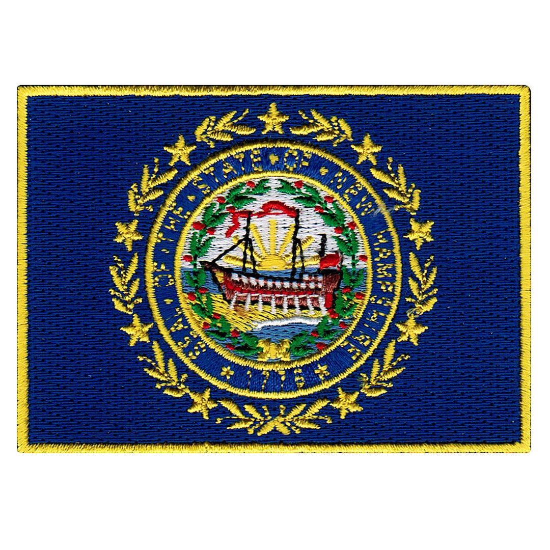 NEW HAMPSHIRE State Flag PATCH Iron-on Embroidered Applique Top Quality ...