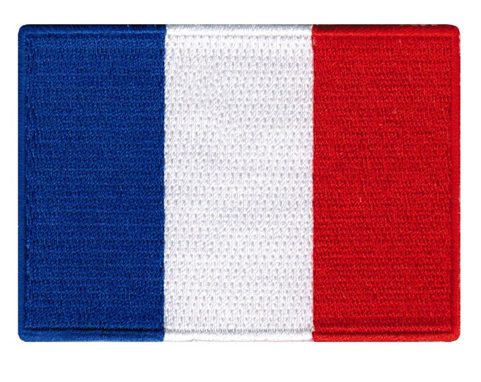 France Flag Embroidered Patch - Etsy