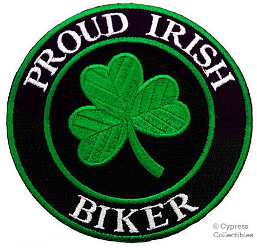 PROUD IRISH BIKER Patch Embroidered Iron-on Applique Ireland - Etsy