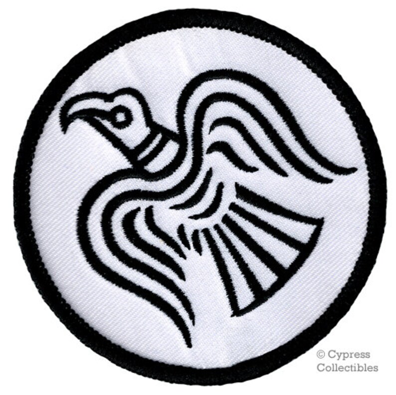ODIN'S RAVEN VIKING Iron-on Patch Embroidered Norway - Etsy