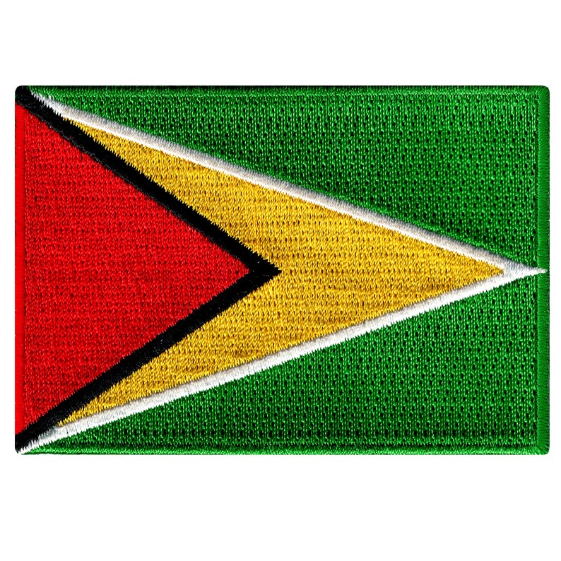 GUYANA FLAG PATCH Iron-on Embroidered Applique Top Quality - Etsy