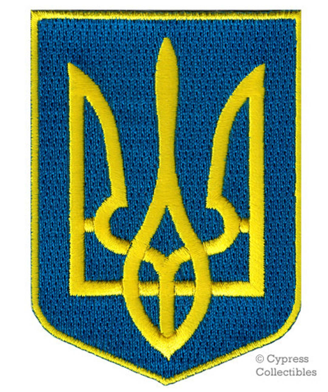 UKRAINE COAT of ARMS Patch Iron-on Embroidered Applique Ukrainian ...