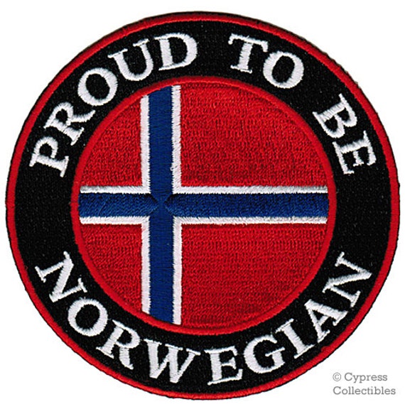 PROUD to Be NORWEGIAN Patch Embroidered Iron-on Applique | Etsy