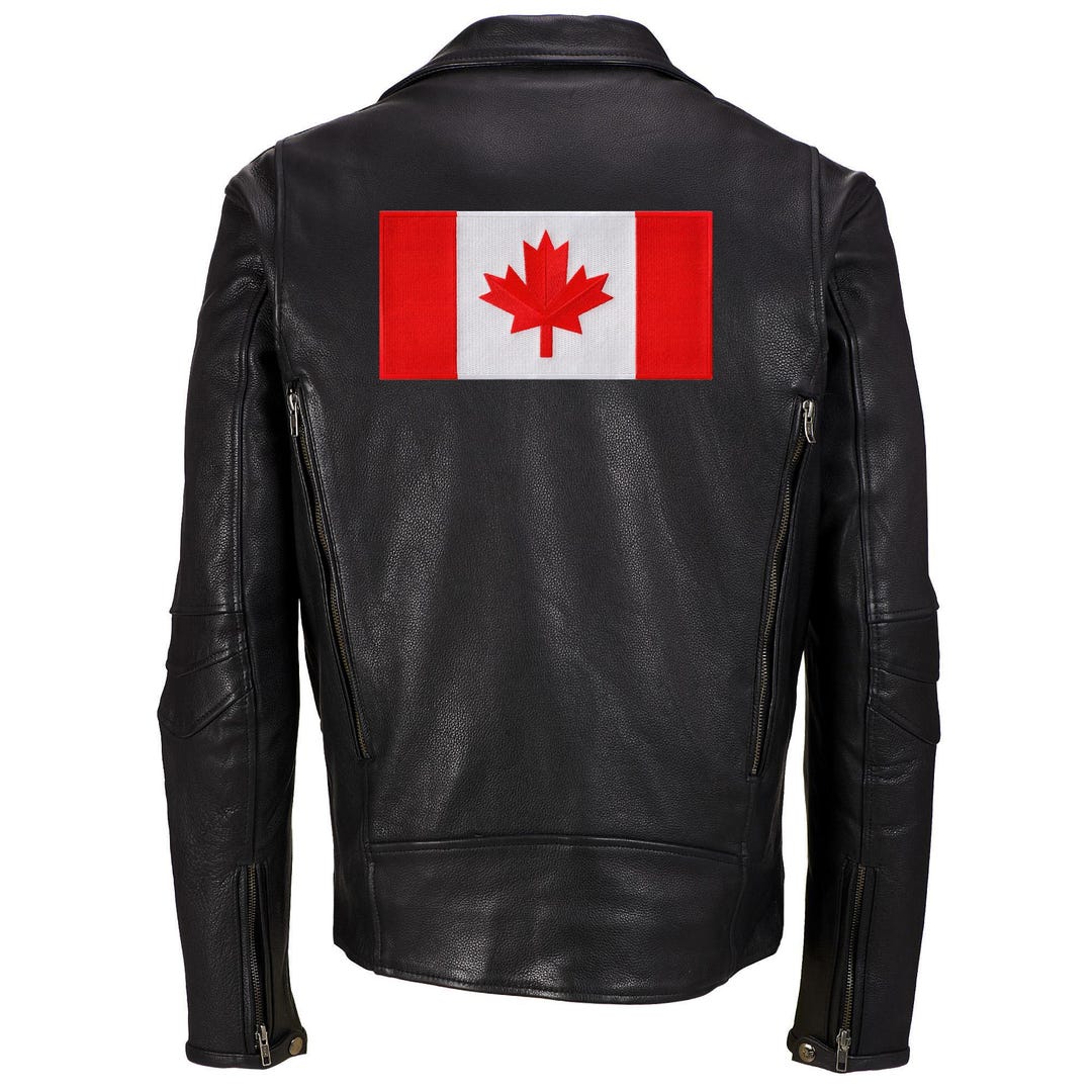 Large CANADA FLAG Patch Canadian Iron-on Embroidered Applique Maple ...