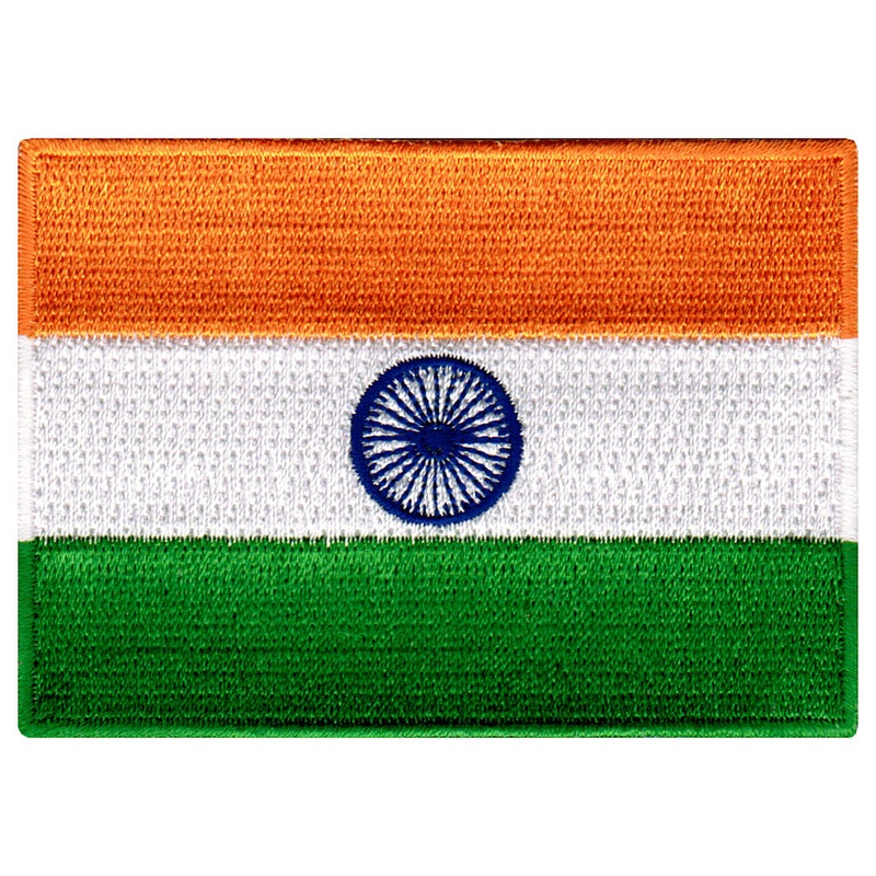 Embroidered Indian Flag - Etsy