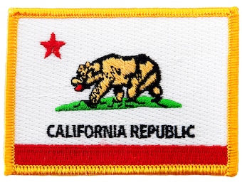 California Flag Embroidered Patch - Etsy