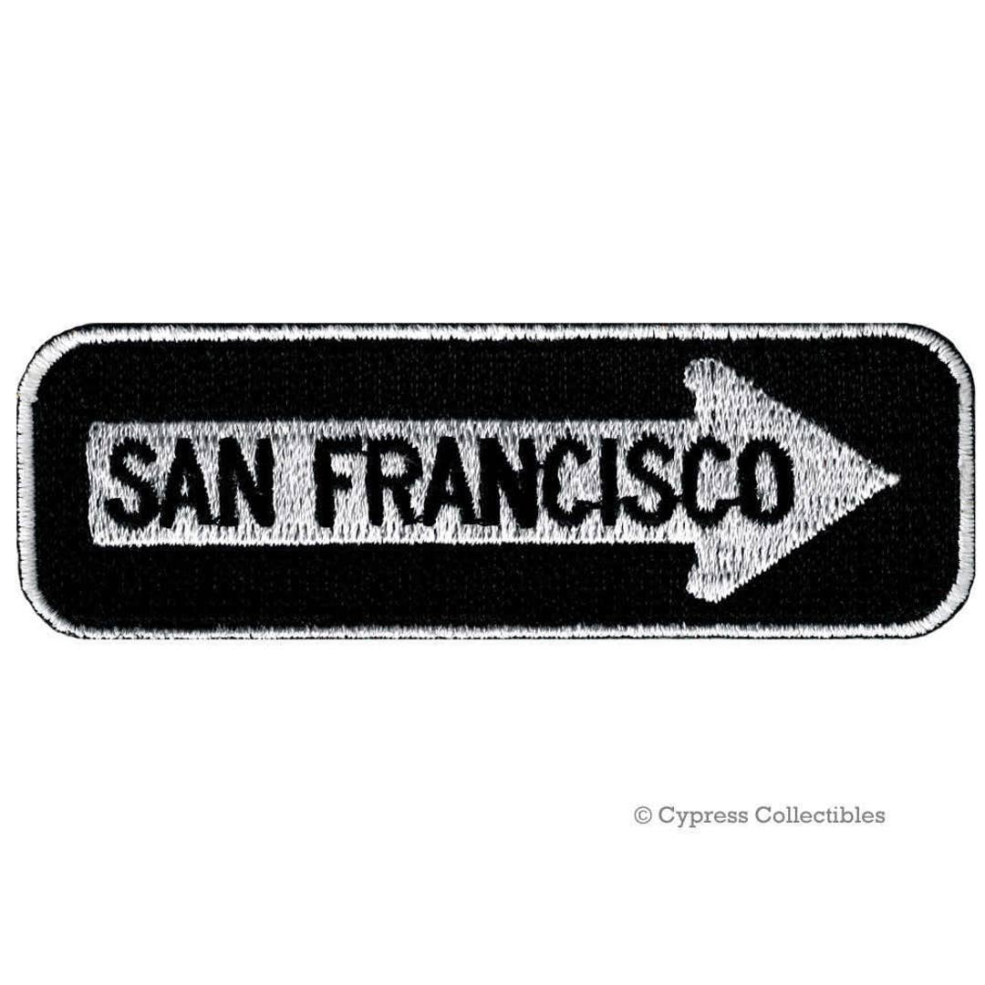 San Francisco Road Sign Patch: Embroidered One Way Highway Emblem - Etsy