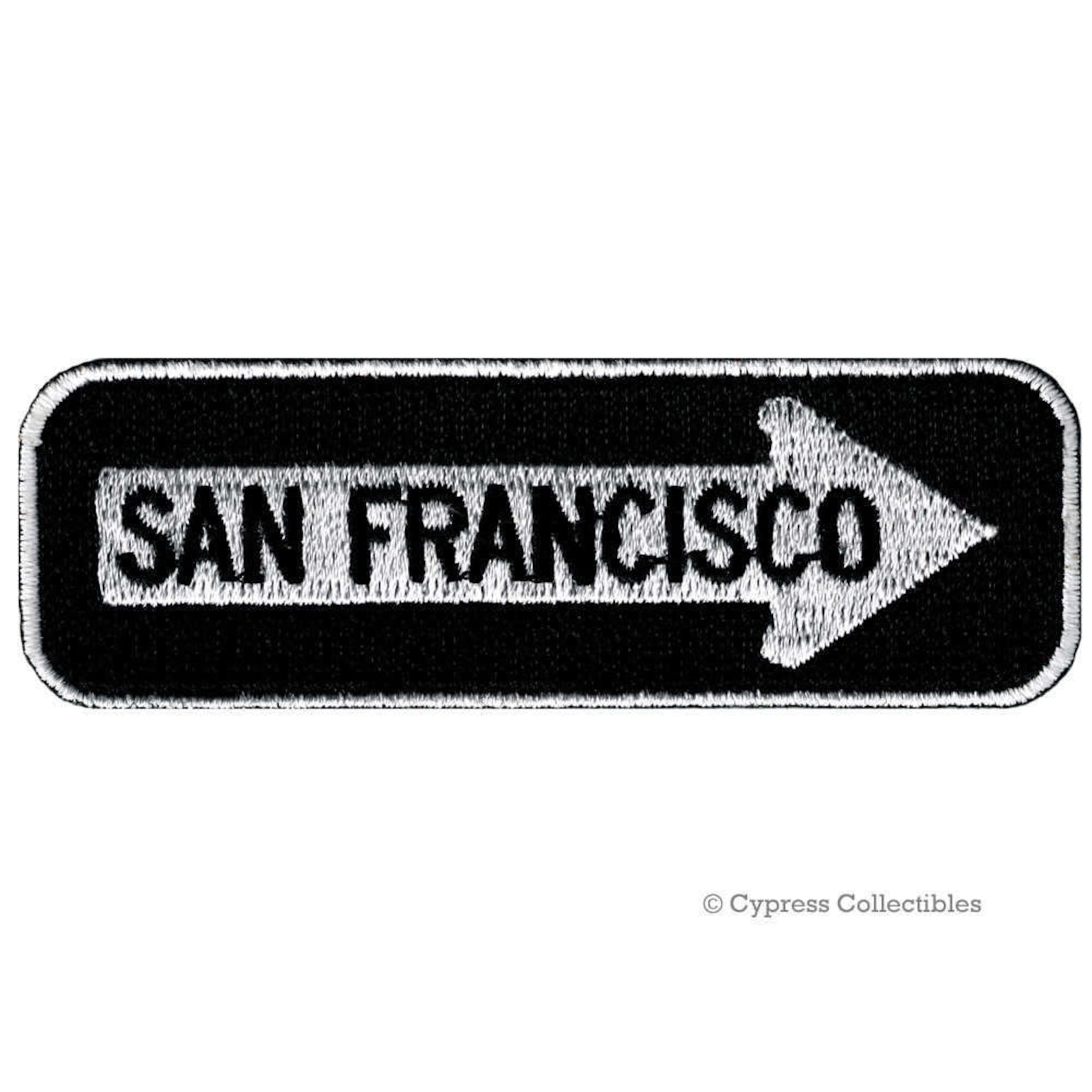 San Francisco Road Sign Patch: Embroidered One Way Highway Emblem - Etsy
