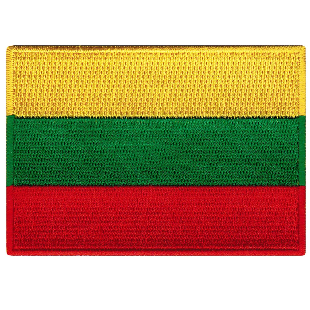 Lithuania Flag Patch: Embroidered Iron-on Applique (3.5x2.5-inches) - Etsy