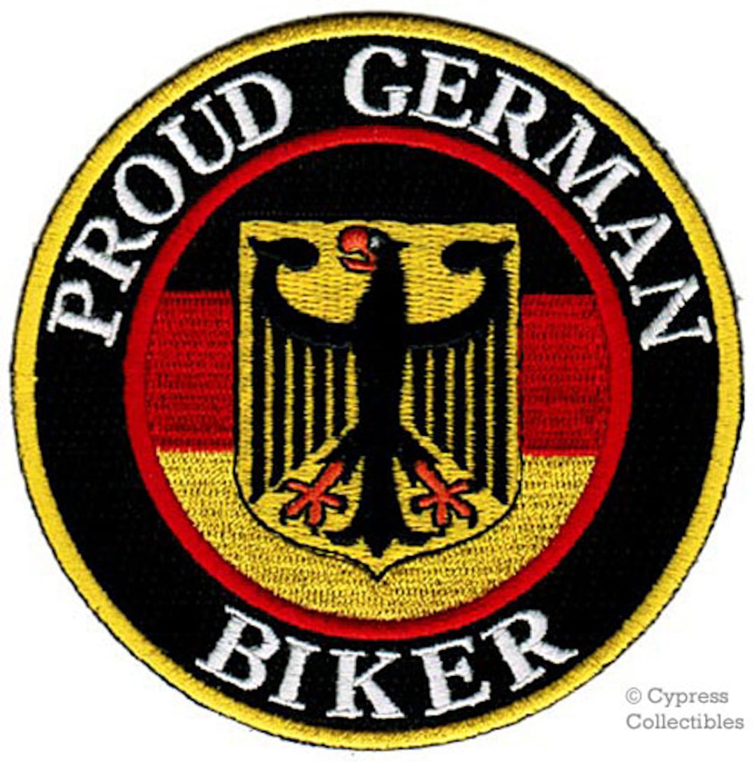 PROUD GERMAN BIKER Patch Embroidered Iron-on Applique Germany - Etsy