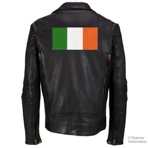 Large Ireland Flag Patch: Iron-on Embroidered Applique (11x5.5 Inches ...