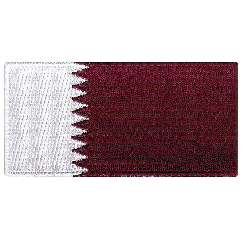 QATAR FLAG PATCH Iron-on Embroidered Applique Top Quality - Etsy