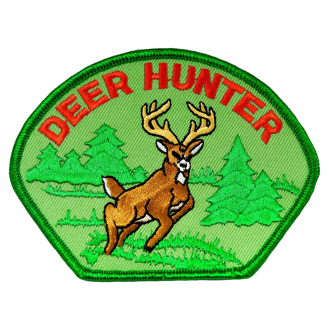DEER HUNTER PATCH Hunting Iron-on Embroidered Applique Buck | Etsy