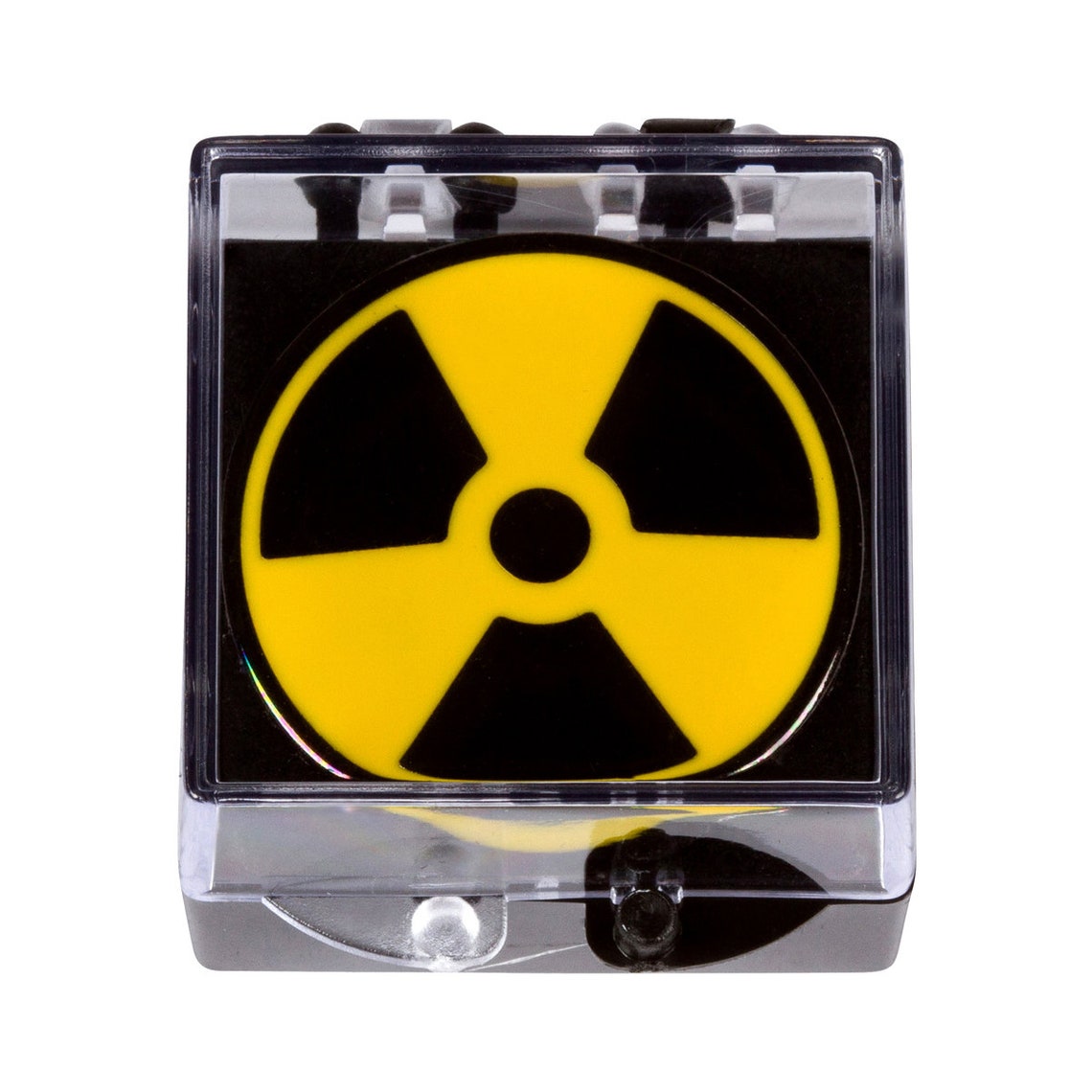 NUCLEAR SYMBOL Enamel Lapel PIN Yellow Biohazard Radiation Warning Sign ...