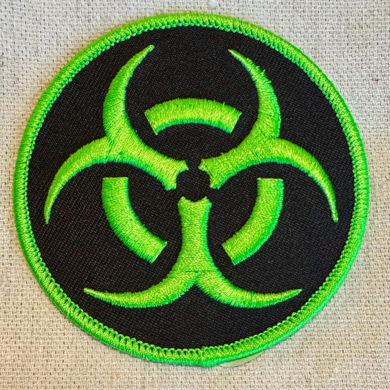 Warning Sign Patches - Etsy