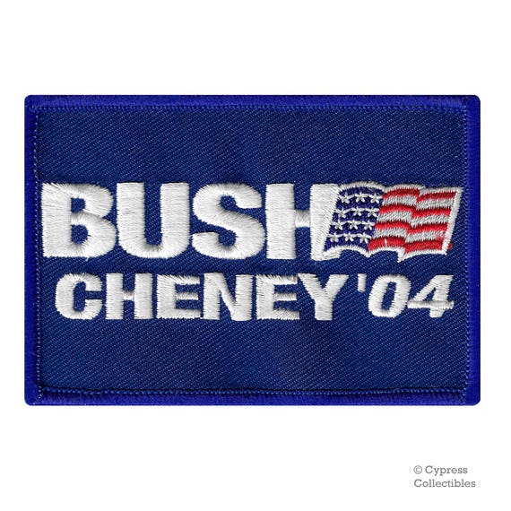 BUSH CHENEY 04 Iron-on Embroidered Patch Republican Novelty | Etsy