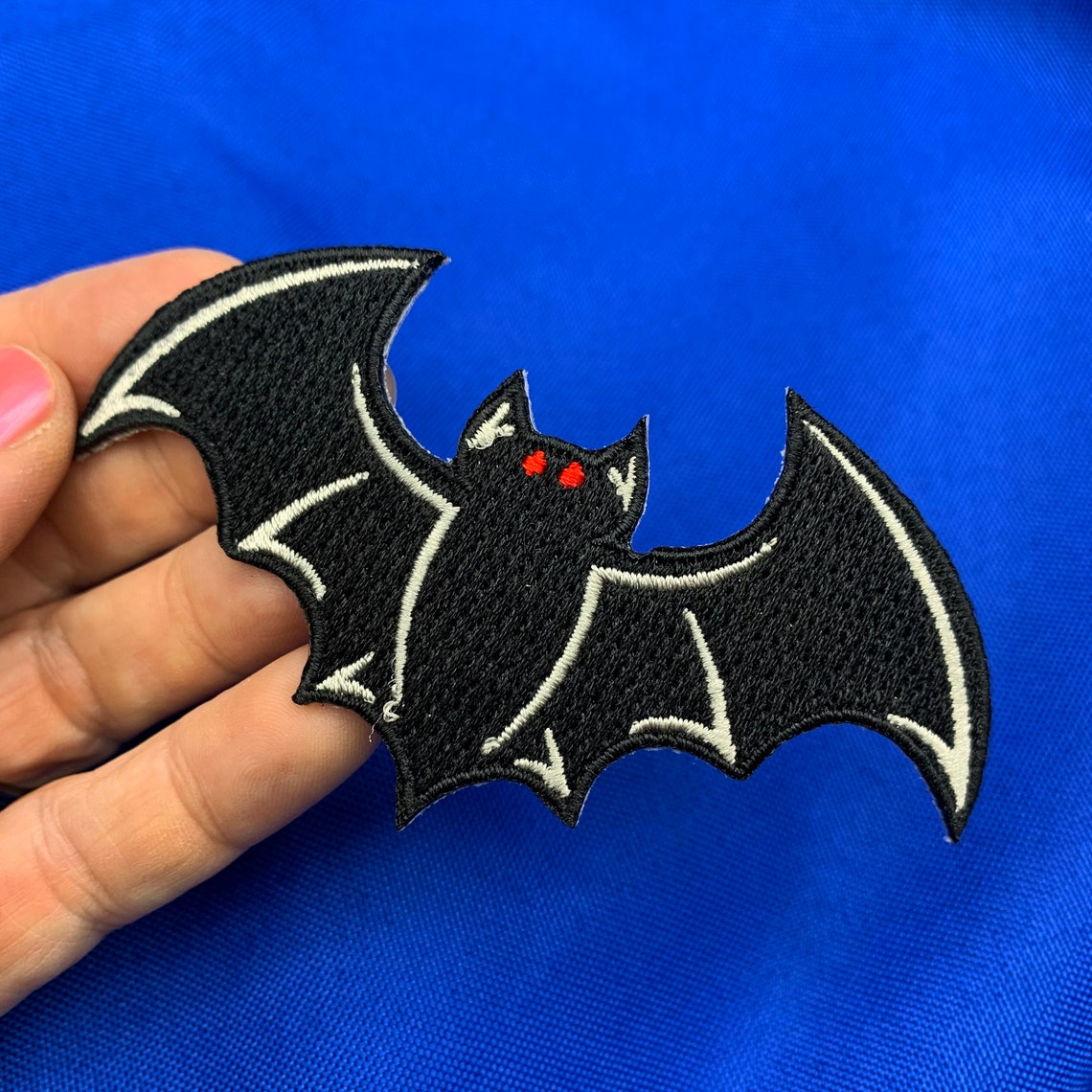 VAMPIRE BAT PATCH Iron-on Embroidered Wild Animal Black - Etsy