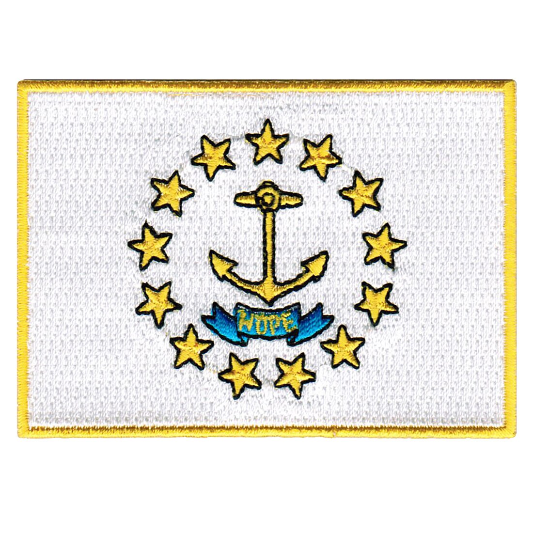 RHODE ISLAND State Flag PATCH Iron-on Embroidered Applique Top Quality ...