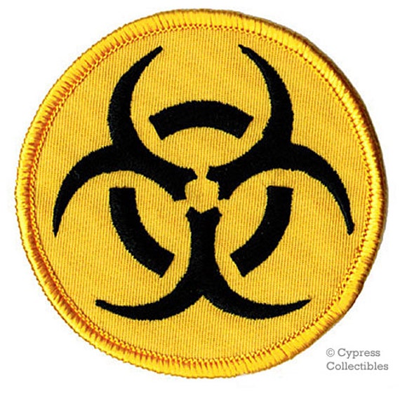 BIOHAZARD SYMBOL PATCH Iron-on Embroidered Zombie Symbol - Etsy