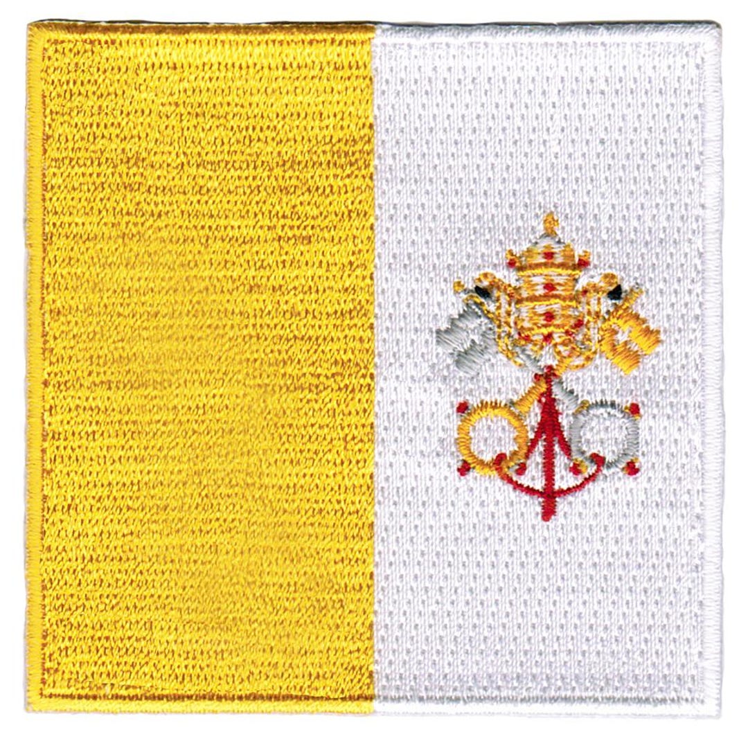 POPE FRANCIS FLAG Patch Vatican Emblem Iron-on Embroidered Emblem ...