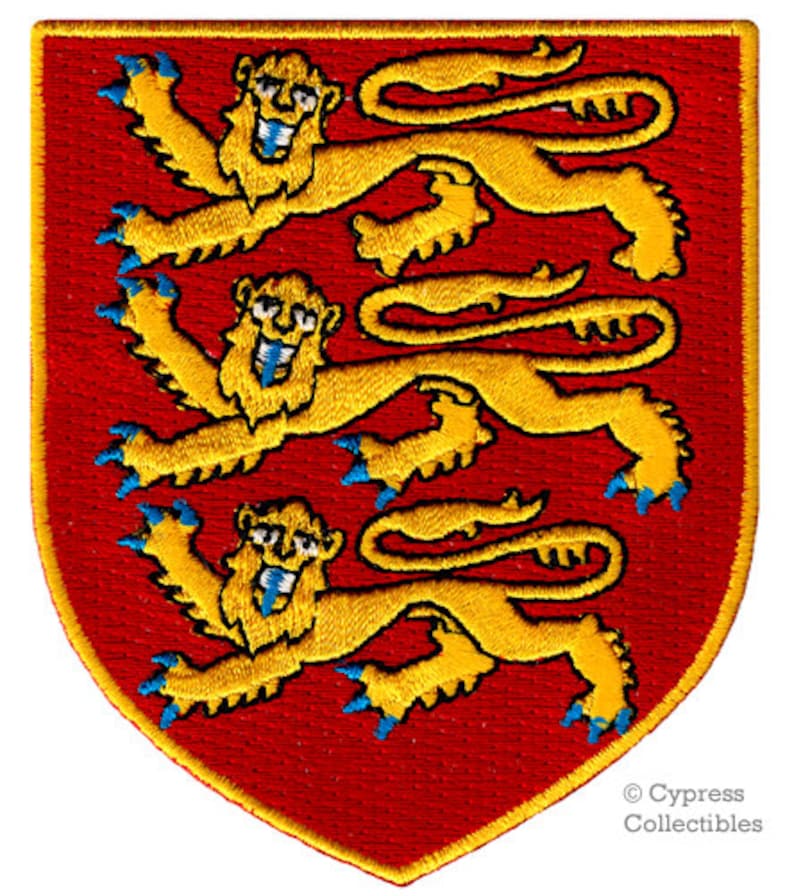 ENGLAND Royal WAPPEN Aufnäher Aufnäher Gestickte Applikation British ...