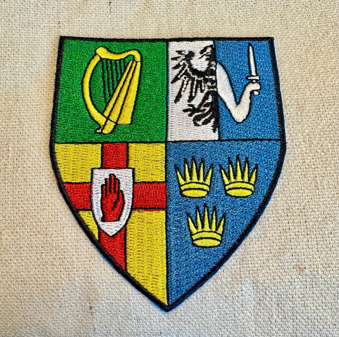 Ireland Four Provinces Coat of Arms Embroidered Patch - Irish Flag ...