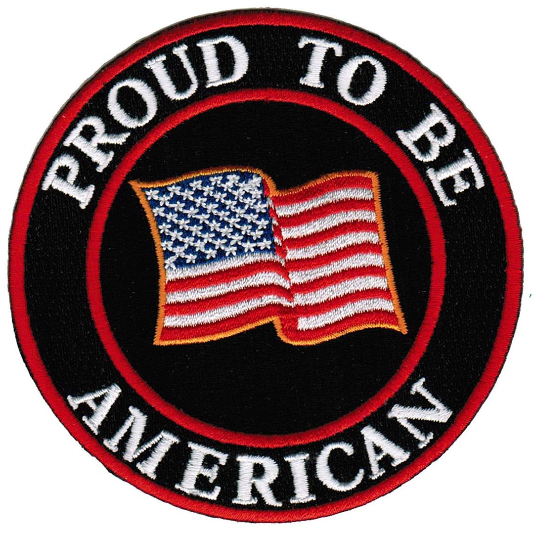PROUD to Be AMERICAN Patch Embroidered Iron-on Applique United States ...