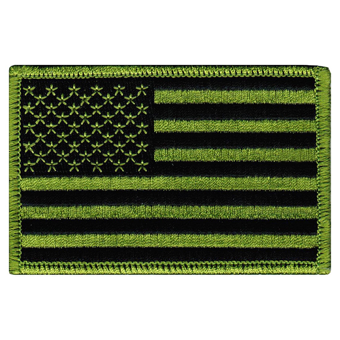 AMERICAN FLAG PATCH Camo Green Embroidered Iron-on Applique - Etsy