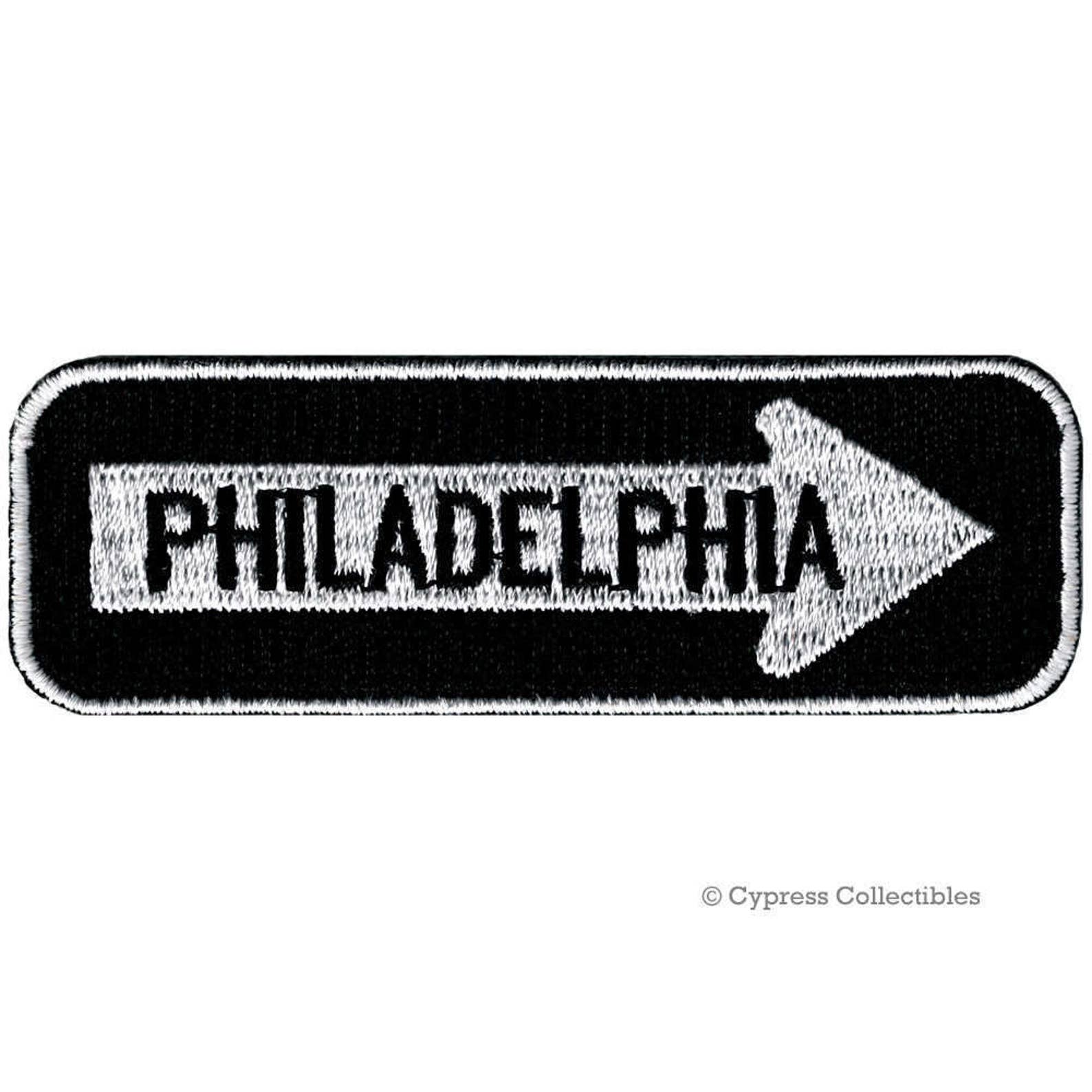Philadelphia Road Sign Patch: Embroidered One Way Highway Emblem - Etsy