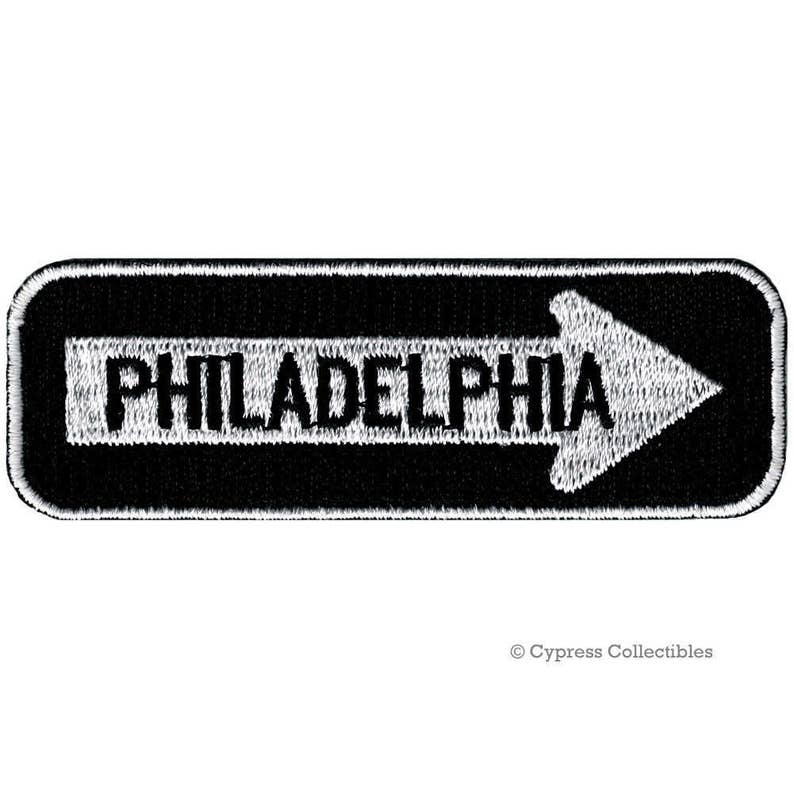 Philadelphia Road Sign Patch: Embroidered One Way Highway Emblem - Etsy
