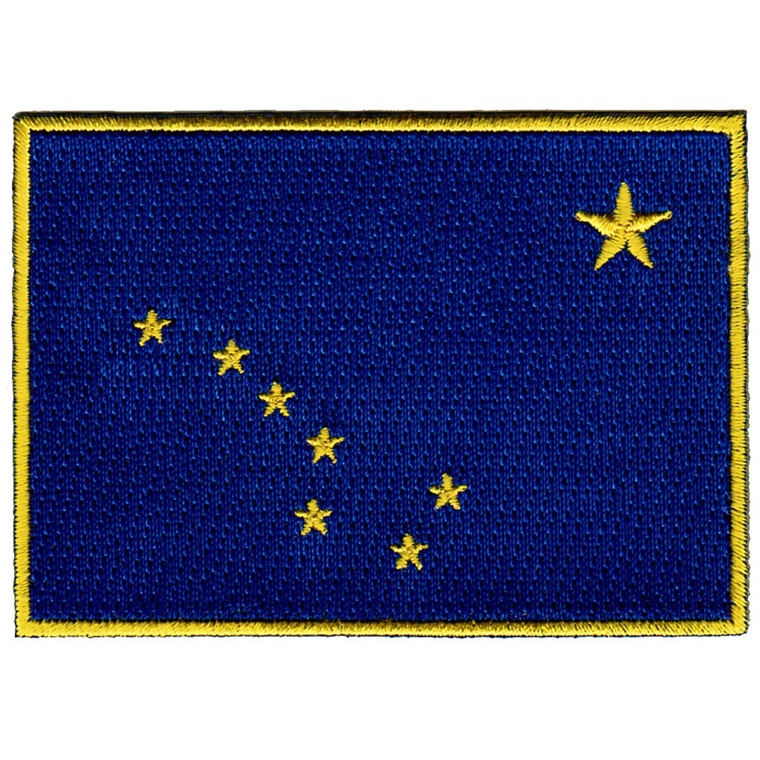 ALASKA STATE Flag PATCH Iron-on Embroidered Applique Top Quality - Etsy