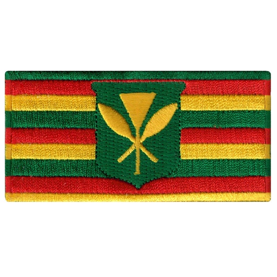 HAWAII Original STATE Flag PATCH Iron-on Embroidered Applique - Etsy