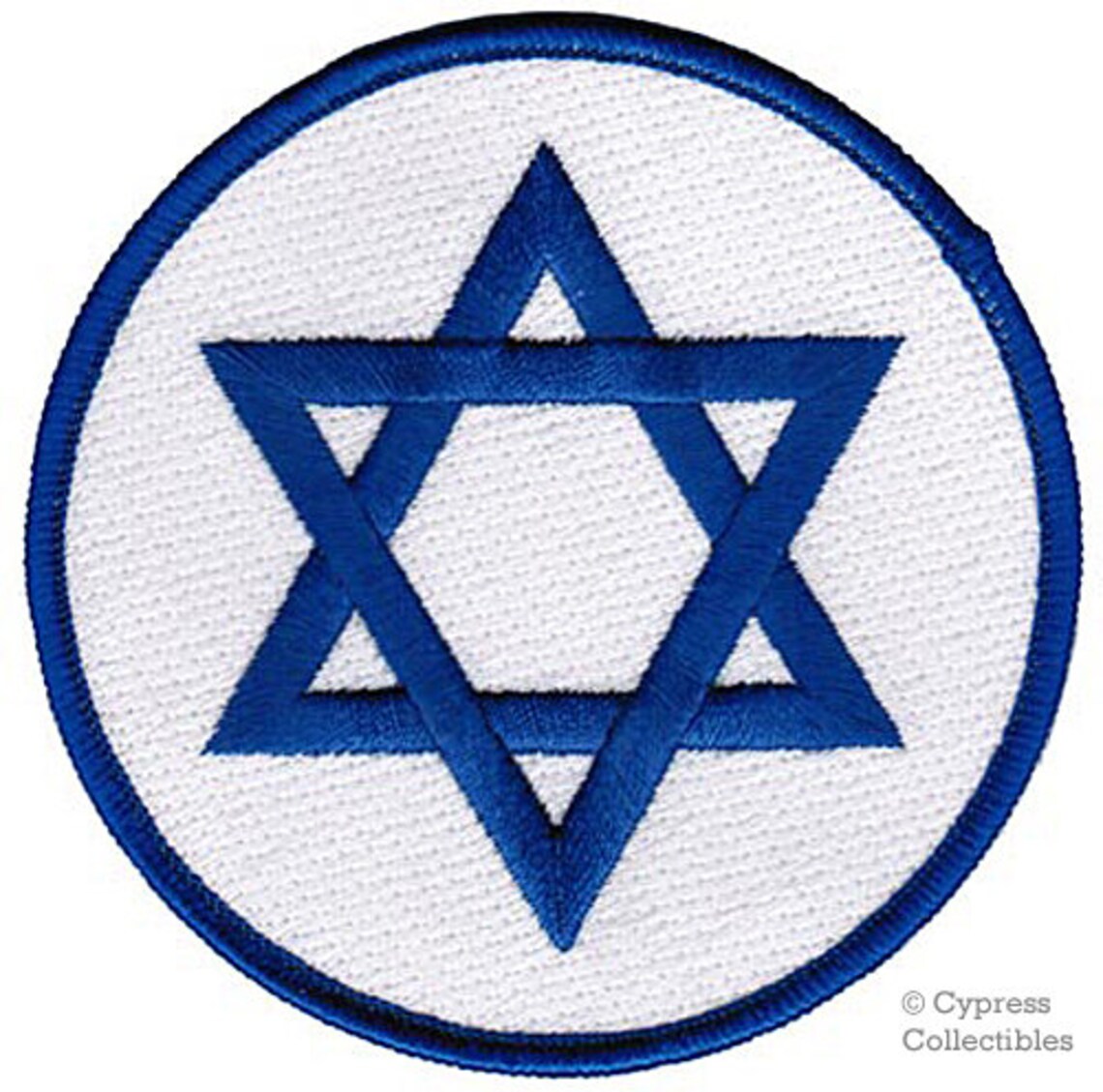 STAR of DAVID PATCH Iron-on Embroidered Biker Nametag - Etsy