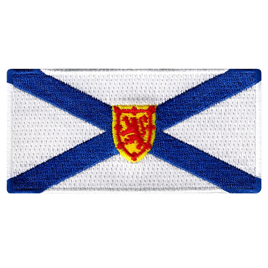 Nova Scotia Flag Patch: Embroidered Iron-on Applique (3.5x1.75-inches) - Etsy