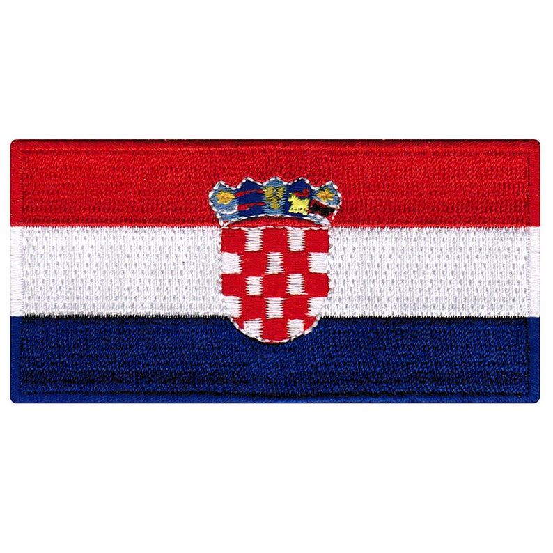 CROATIA FLAG PATCH Iron-on Embroidered Applique Top Quality - Etsy