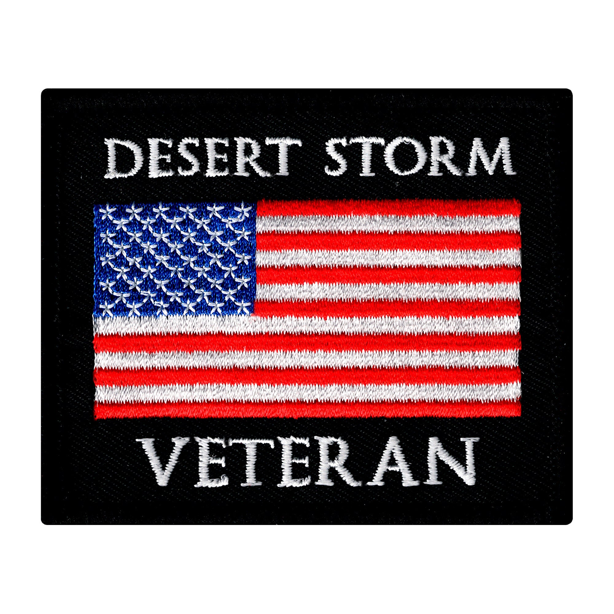 DESERT STORM VETERAN Patch iron-on embroidered applique | Etsy