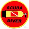 DEEP DIVER Certification Chevron PATCH Scuba Diving Experience Iron-on ...