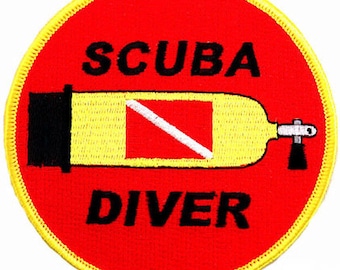 Scuba Diver Flag Embroidered Patch - Etsy