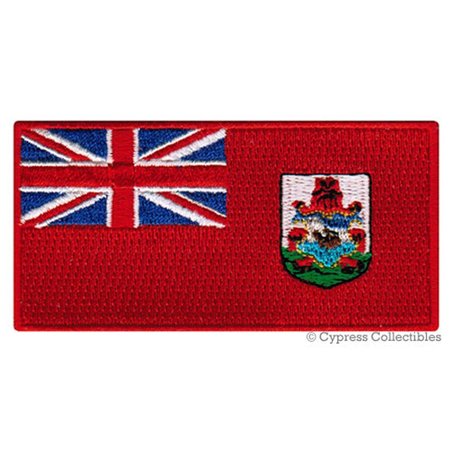 BERMUDA FLAG PATCH Iron-on Embroidered Applique Top Quality - Etsy