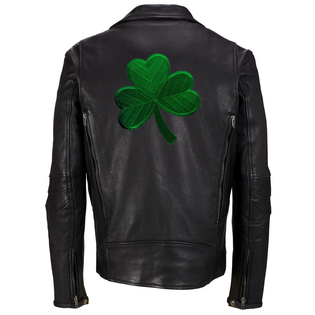 Large Size LUCKY IRISH CLOVER Patch Iron-on Embroidered Shamrock ...