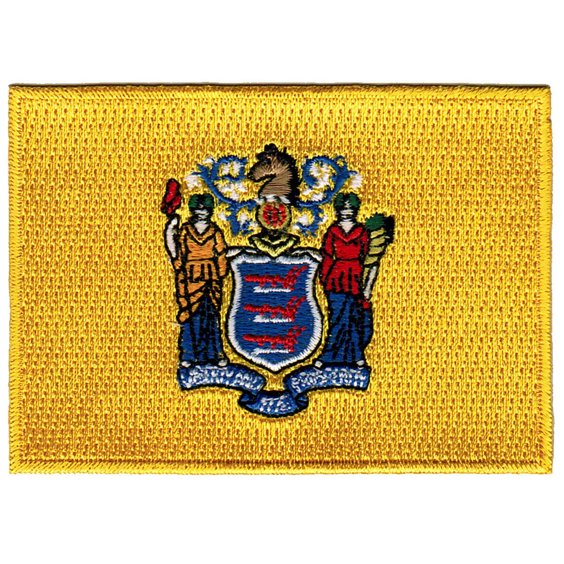 NEW JERSEY State Flag PATCH Iron-on Embroidered Applique Top | Etsy