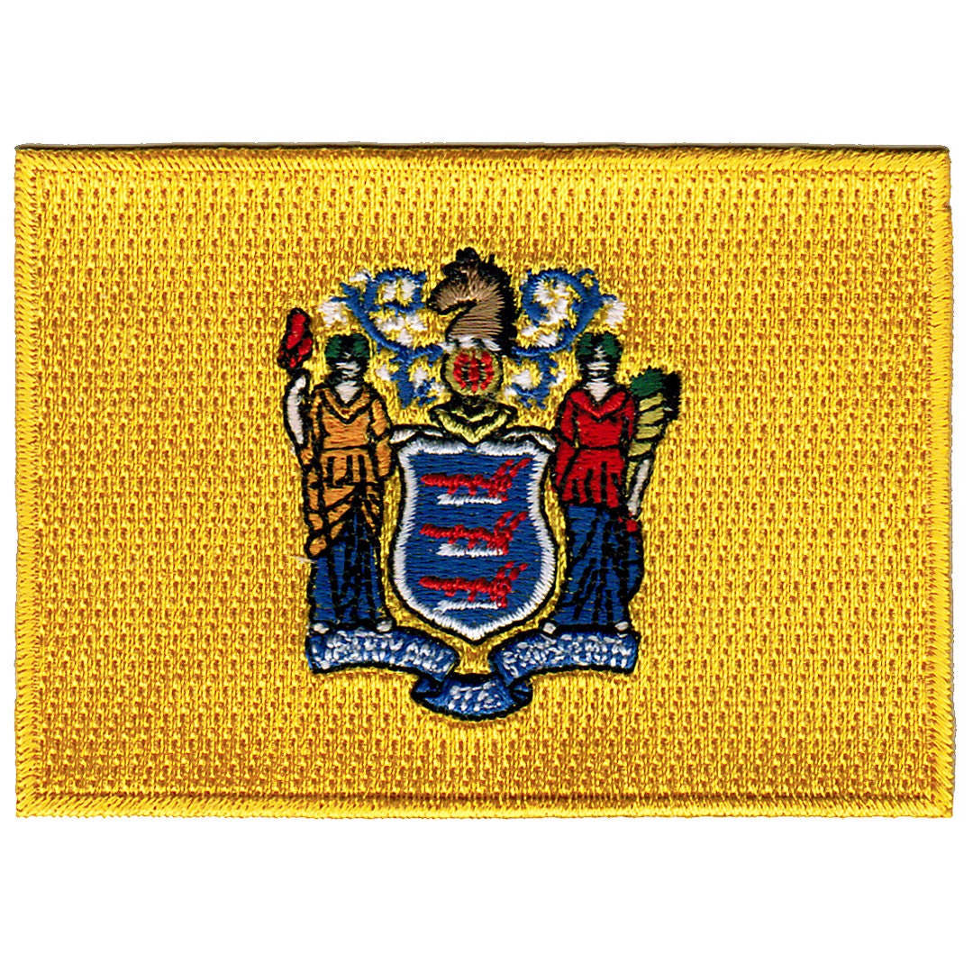 NEW JERSEY State Flag PATCH Iron-on Embroidered Applique Top Quality - Etsy