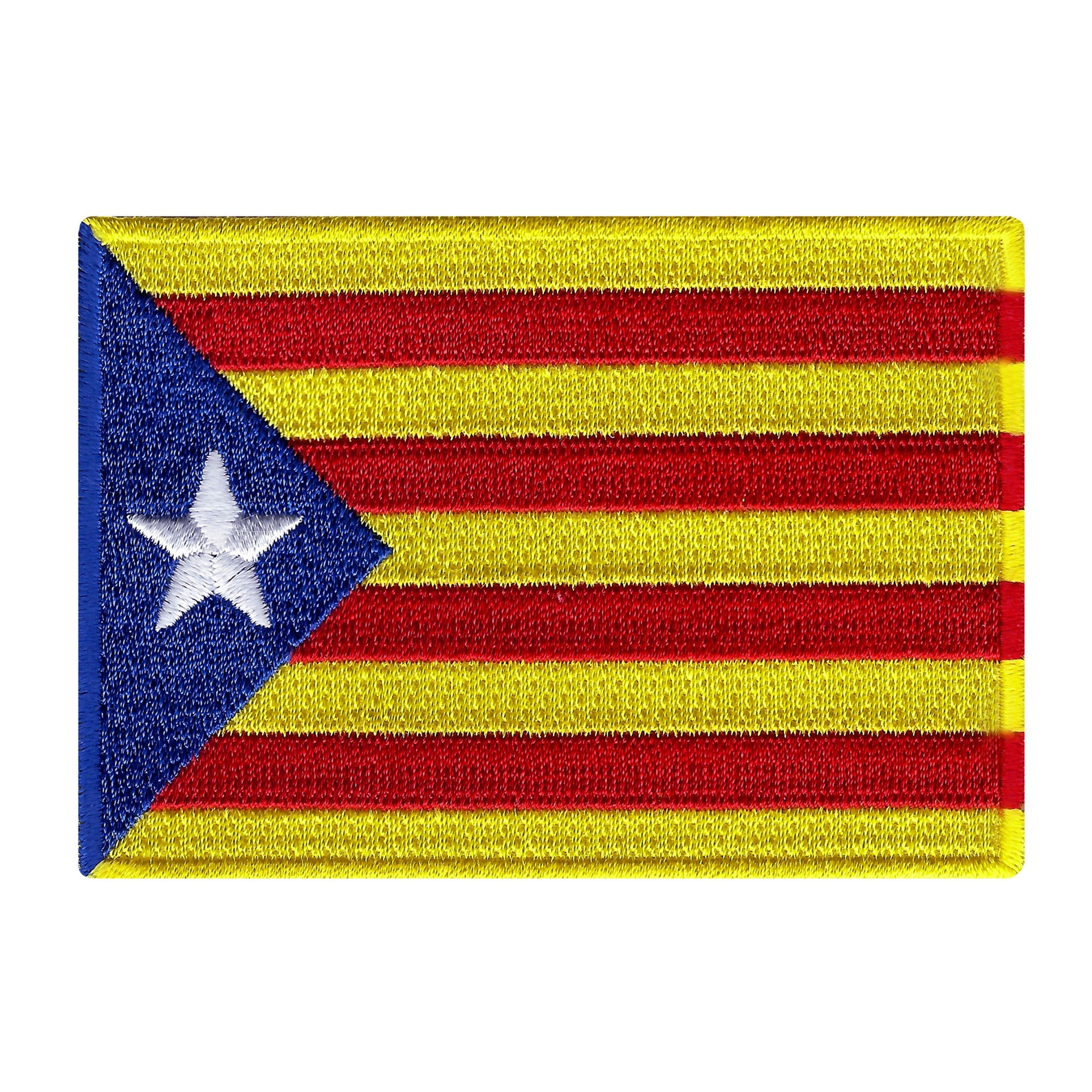 CATALONIA INDEPENDENCE FLAG Patch Iron-on Embroidered Applique Top Quality Catalan Spain ...