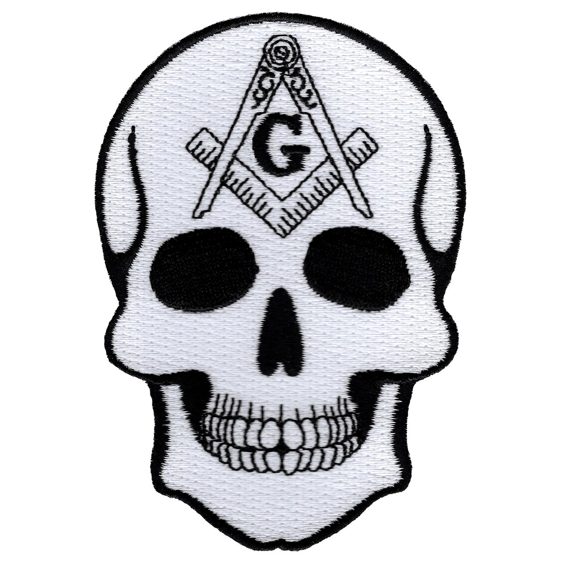 MASONIC SKULL PATCH Iron-on Embroidered Applique Freemason | Etsy
