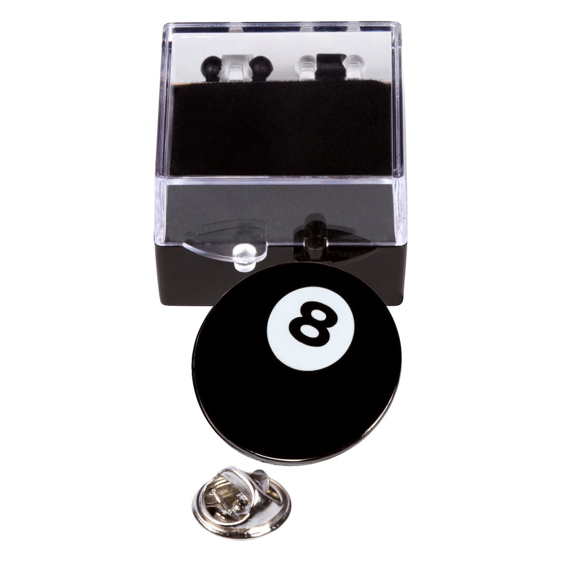 EIGHT BALL Enamel Lapel PIN Billiards Pool Shark Tie Tack - Etsy