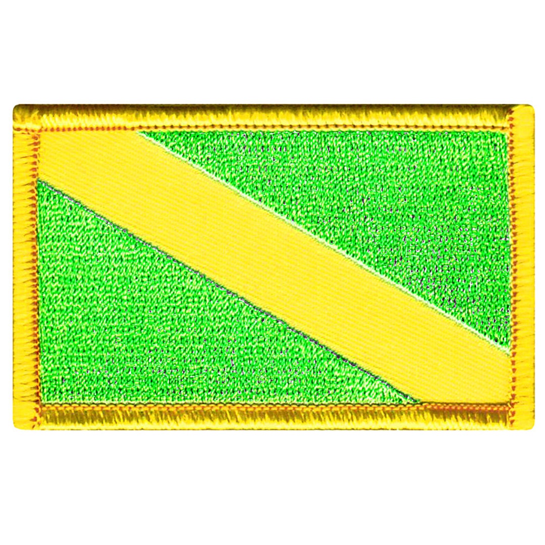 NITROX DIVER Flag PATCH Fluorescent Green Flag Scuba Diving Embroidered Iron-on Applique Diver ...
