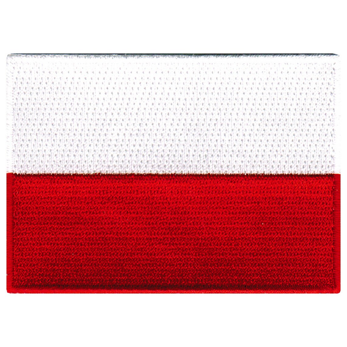 POLAND FLAG Plain PATCH Iron-on Embroidered Applique Top - Etsy