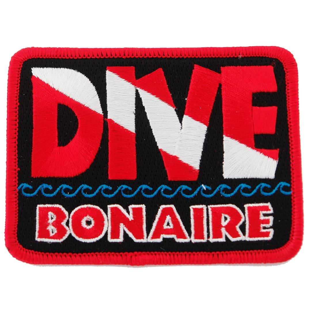 DIVE BONAIRE Scuba Diving PATCH Embroidered Iron-on Applique Emblem - Etsy