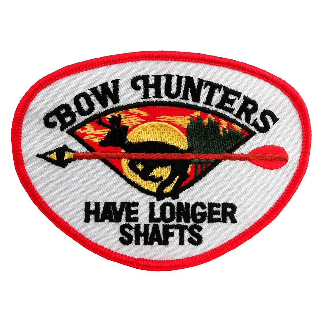 BOW HUNTING ARCHERY Humor Patch Iron-on Embroidered Applique | Etsy