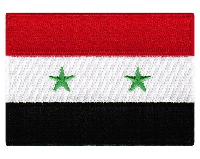 Patch Flag Coat of Arms Shield Emblem Country Embroidered Badge Syria Syrian - Etsy